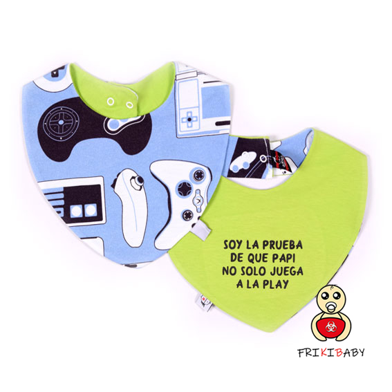 Babero Soy la prueba de que papá no sólo juega | BallenaEstelar.es